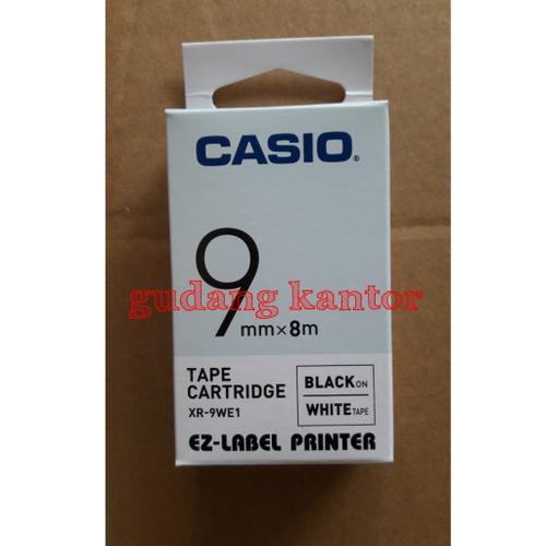 Jual LABEL CASIO 9MM PUTIH XR-9WE1 ORIGINAL EZ TAPE PRINTER - Jakarta ...