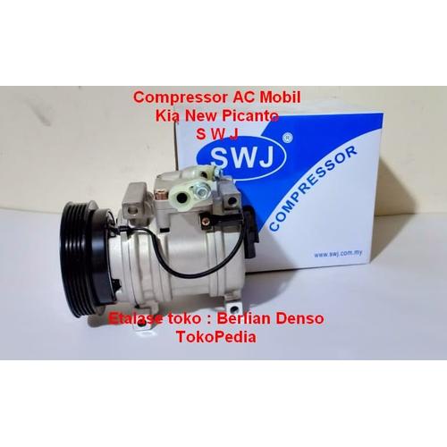 Jual COMPRESOR KOMPRESOR AC MOBIL KIA NEW PICANTO, merk SWJ - Kab ...