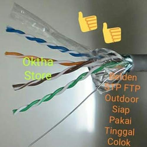 Jual KABEL LAN STP Outdoor cat 5e BELDEN made in USA ORIGINAL meteran ...