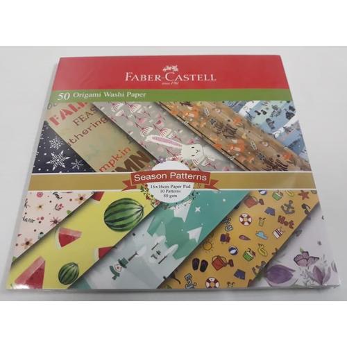 Jual Kertas Lipat Origami Motif Faber Castell 16 x 16 (Pak Isi 50 ...