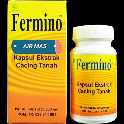 Jual FERMINO 40 Kapsul - kapsul ekstrak cacing tanah - obat tifus ...