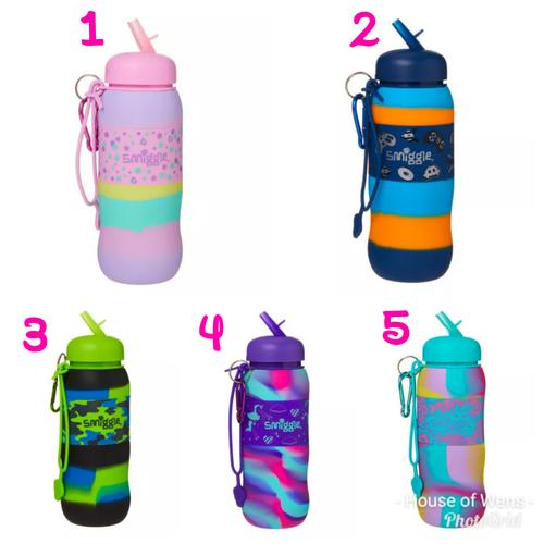 Jual SMIGGLE SUPER SILICONE ROLL BOTTLE - BOTOL MINUM SMIGGLE - Pink ...