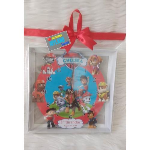 Jual Souvenir ultah jam kayu Paw Patrol(kemas) - Kota Surabaya ...