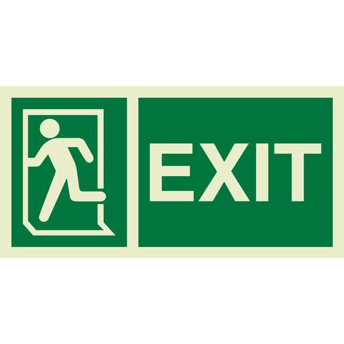 Jual Logo Sticker EXIT with running man symbol on left - IMO Symbol ...
