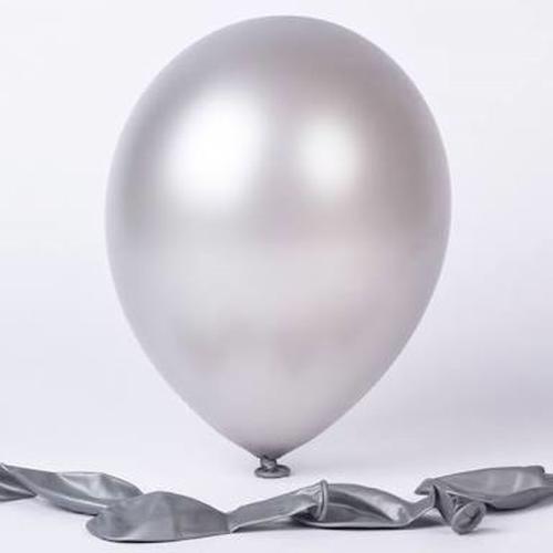 Jual Balon ABU SILVER Metalik Latek 12inch isi 100 TERMURAH - Kota ...