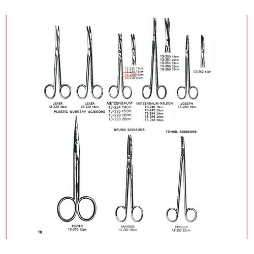 Jual Gunting Lengkung, Ujung Tumpul (Metzenbaum) (18 Cm), SS - Jakarta ...