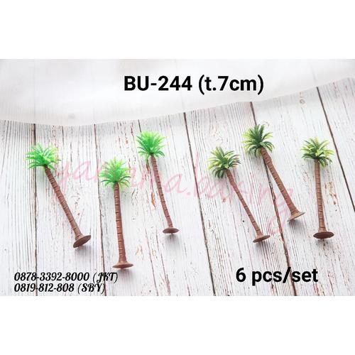 Jual BU-244 Topper hiasan kue tart cake pohon kelapa pantai taman ...