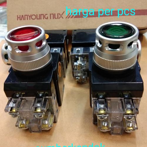 Jual HANYOUNG PUSH BUTTON LAMP CR-254 220VAC 25MM LAMPU SWITCH PANEL ...