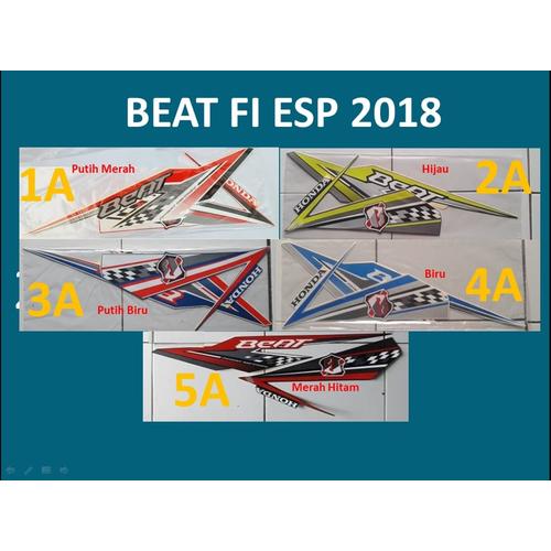 Jual Motor Honda Beat 2018 FI Stiker / Lis / Striping / Stripping ...