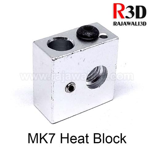 Jual 3D Printer Alumunium Heating Block Heat Block HeatBlock MK7 MK8 ...