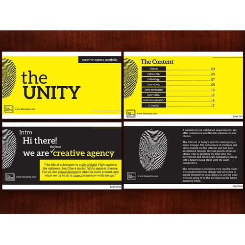 Jual Unity Graphic Designs Portfolio PowerPoint Template - Kota ...