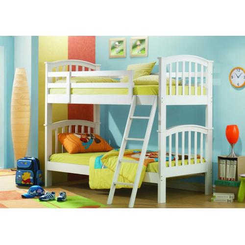 Jual Tempat Tidur Tingkat Sederhana Cat Duko White - Kab. Jepara ...
