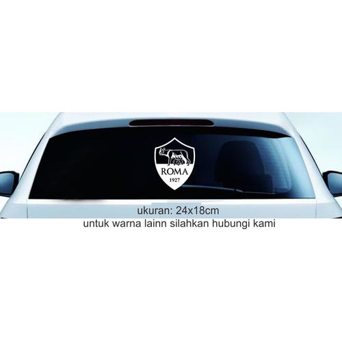 Jual sticker mobil sticker cutting logo club bola as roma - Kab ...