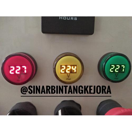 Jual SALZER DIGITAL VOLT METER PILOT LAMP ( PL16-22DVM80-240VAC) GREEN ...