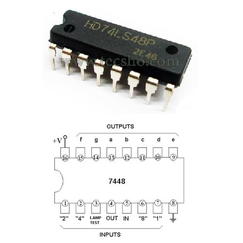 Jual 74LS48 7448 BCD to 7-segment Decoder Driver IC - Kota Cimahi ...