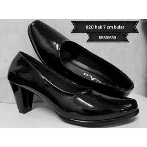 Jual Sepatu dinas heels 7cm erasmas hak persit bhayangkari ikkt pia ...
