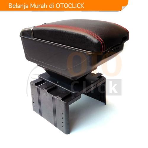 Jual Universal Luxury Arm Rest Center Console Box 7 USB Charger Black ...