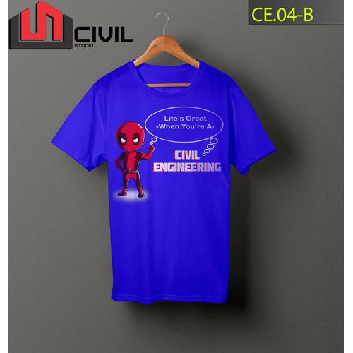 Jual Kaos Teknik / T-Shirt Civil Engineering CE.04 - Biru, XXL - Kab ...