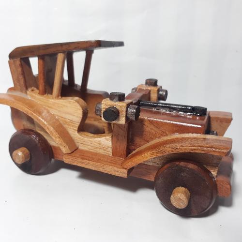 Jual Mainan Mobil Kayu Klasik Jadul Kuno Craft Wooden Suvenir Miniatur ...
