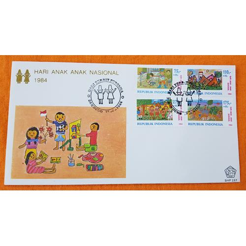 Jual Perangko Indonesia. Shp Hari Anak-anak Nasional 1984 - Jakarta ...
