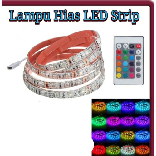 Jual Lampu Led Strip 5050 RGB 16 Colors with Remote Control - Jakarta ...