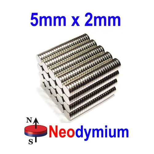 Jual 5x2mm Strong Magnet 5x2 mm Neodymium Disc Silver Putih Koin 5mm x ...