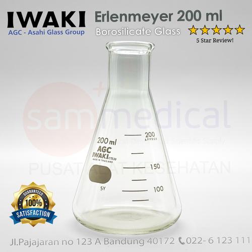 Jual Iwaki Pyrex ERLENMEYER FLASK Gelas Kimia 200 ml - Kota Bandung ... Jual Iwaki Pyrex ERLENMEYER FLASK Gelas Kimia 200 ml - Kota Bandung ...