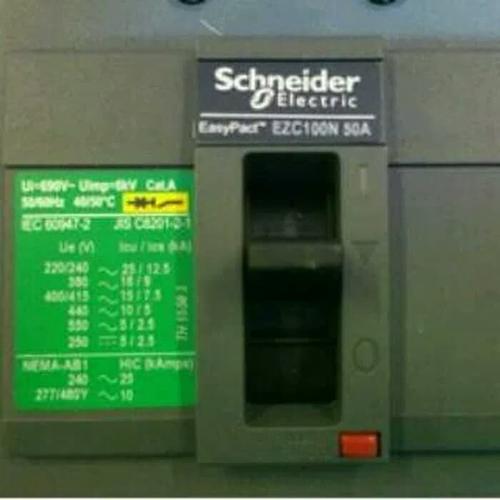 Jual breaker mccb EZC100N :3P 50A 18KA SCHNEIDER - Jakarta Pusat - TEHNIK PANELL | Tokopedia