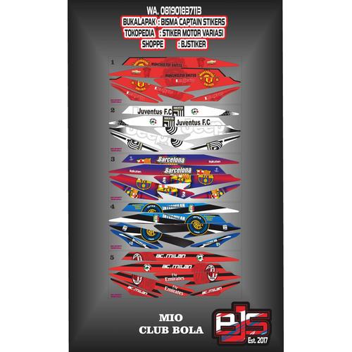 Jual Stiker striping list motor mio sporty atau mio smile club bola ...
