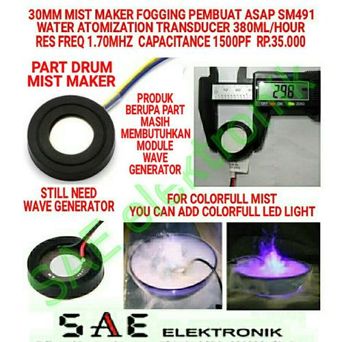 Jual 30MM MIST MAKER FOGGER ULTRASONIC TRANSDUCER ATOMIZATION ASAP ...