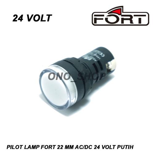 Jual Pilot Lamp FORT 22 mm AC/DC 24 Volt Putih - Jakarta Barat - Ono ...