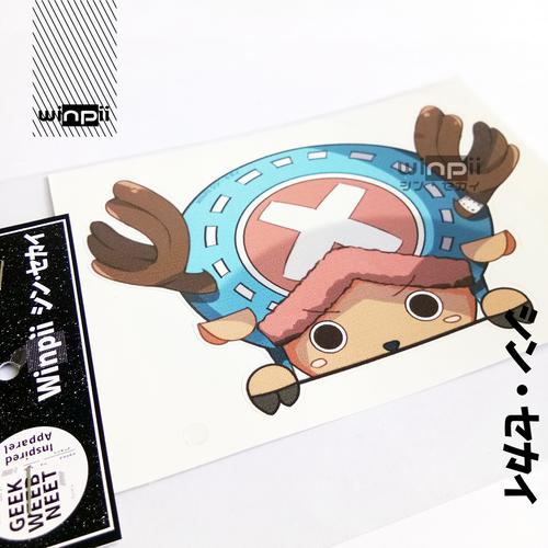 Jual Stiker Ngintip / Peeking Sticker Tony Tony Chopper Anime One Piece ...