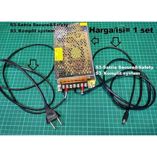 Jual Lengkap kabel Power Supply 12v 10A adaptor DC 12 V 10 A - Jakarta ...