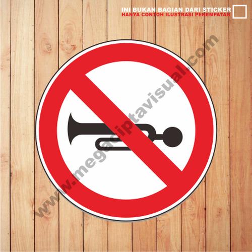 Jual Sticker rambu lalu lintas - dilarang klakson - Kota Bekasi - PT ...