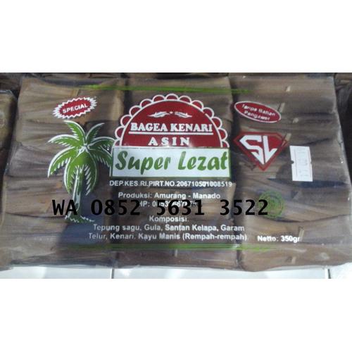 Jual Bagea Kenari Asin Merk Super Lezat Oleh Oleh Khas Manado 350 gram ...