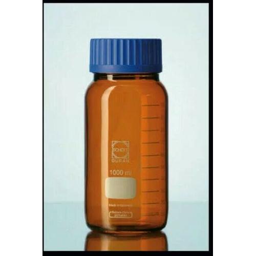 Jual Botol laboratorium Duran 1000 ml Coklat Leher Lebar Laboratory ...