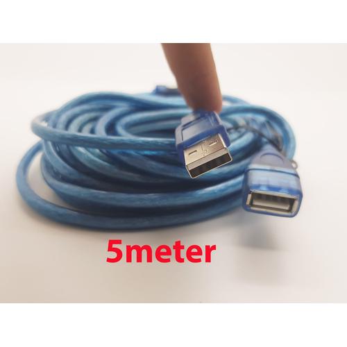 Jual USB 2.0 Male To Female M-F Extension 5 meter Cable Adapter ...