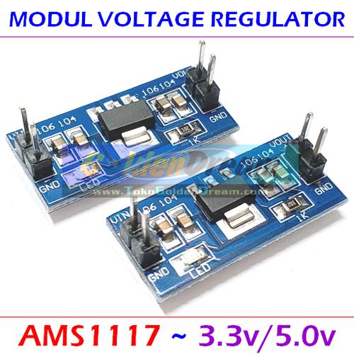 Jual Modul Voltage Regulator AMS1117 3.3v 5v Step Down 5.0v Power ...