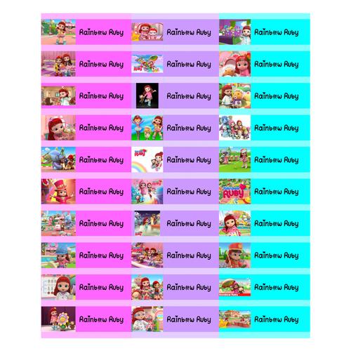Jual Rainbow Ruby - Sticker Label Nama Karakter - Jakarta Utara ...
