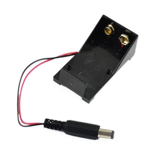 Jual Bracket 9V 9 volt Battery Holder Box Case Wire + Jack Plug for ...