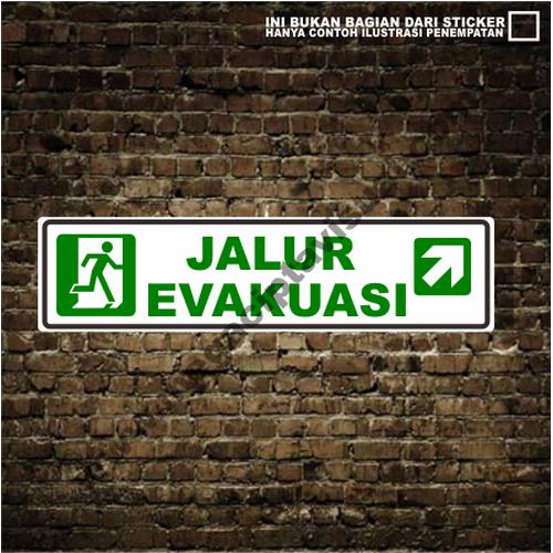Jual Sticker Darurat - jalur evakuasi 3 - Kota Bekasi - PT MEGA CIPTA ...