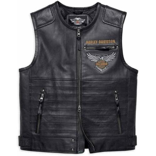Jual Rompi Vest Jaket Harley Davidson Kulit Domba Asli Rider - Hitam, S ...