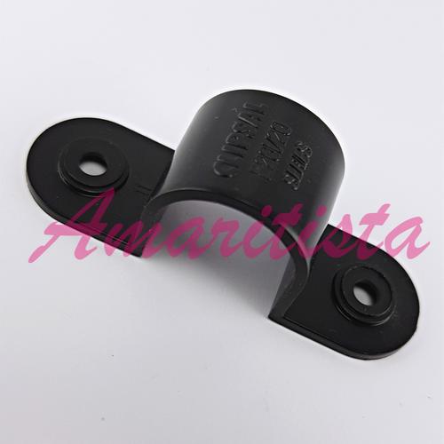 Jual Klem/clamp Pipa dan lainnya Clipsal 20mm Hitam PVC sangat Tebal ...