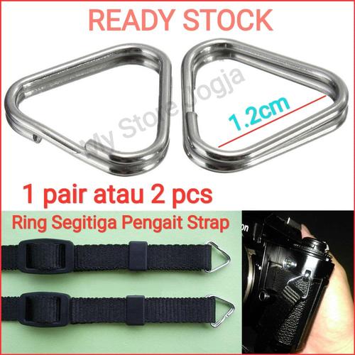 Jual 2 x Camera Neck Hand Wrist Stra Ring Triangle Hook Pengait Tali ...