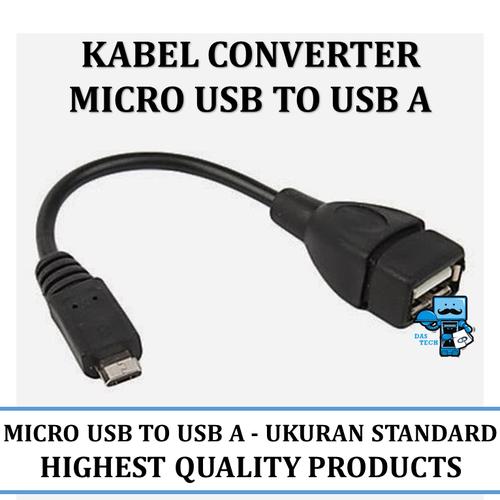 Jual Kabel Converter/Konektor Micro USB to USB A - High Quality ...