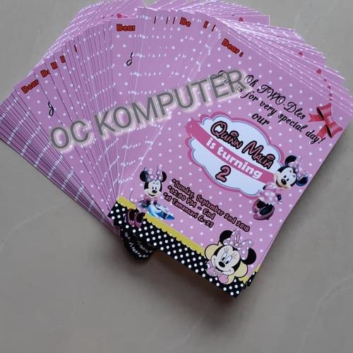 Jual Kartu Undangan Anak Tema Minnie Mouse - Jakarta Barat - OC ...