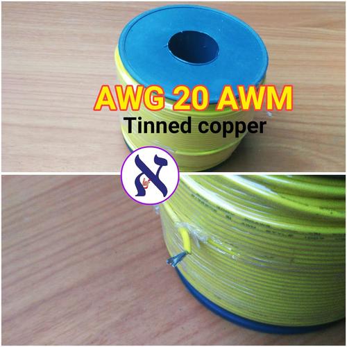Jual Kabel AWG 20 awm Kuning tinned copper Serabut tinned copper awg20 ...