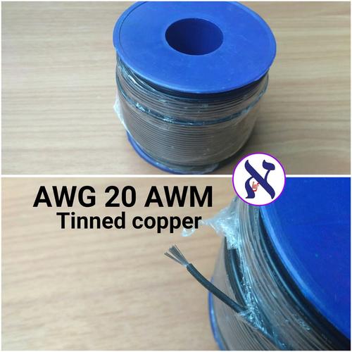 Jual Kabel AWG 20 awm hitam black tinned copper Serabut tinned copper ...