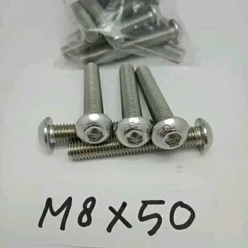 Jual Baut L Stainless Button M8 x 50 - Kota Tanjung Pinang - Crysanth Toko | Tokopedia