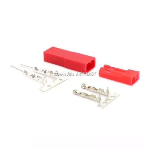 Jual 1pasang JST 2P male female Connector Socket terminal 2pin Pitch 2 ...